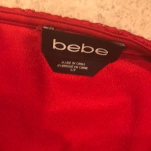 bebe | Dresses | Red Bebe Stretchy Dress | Poshmark